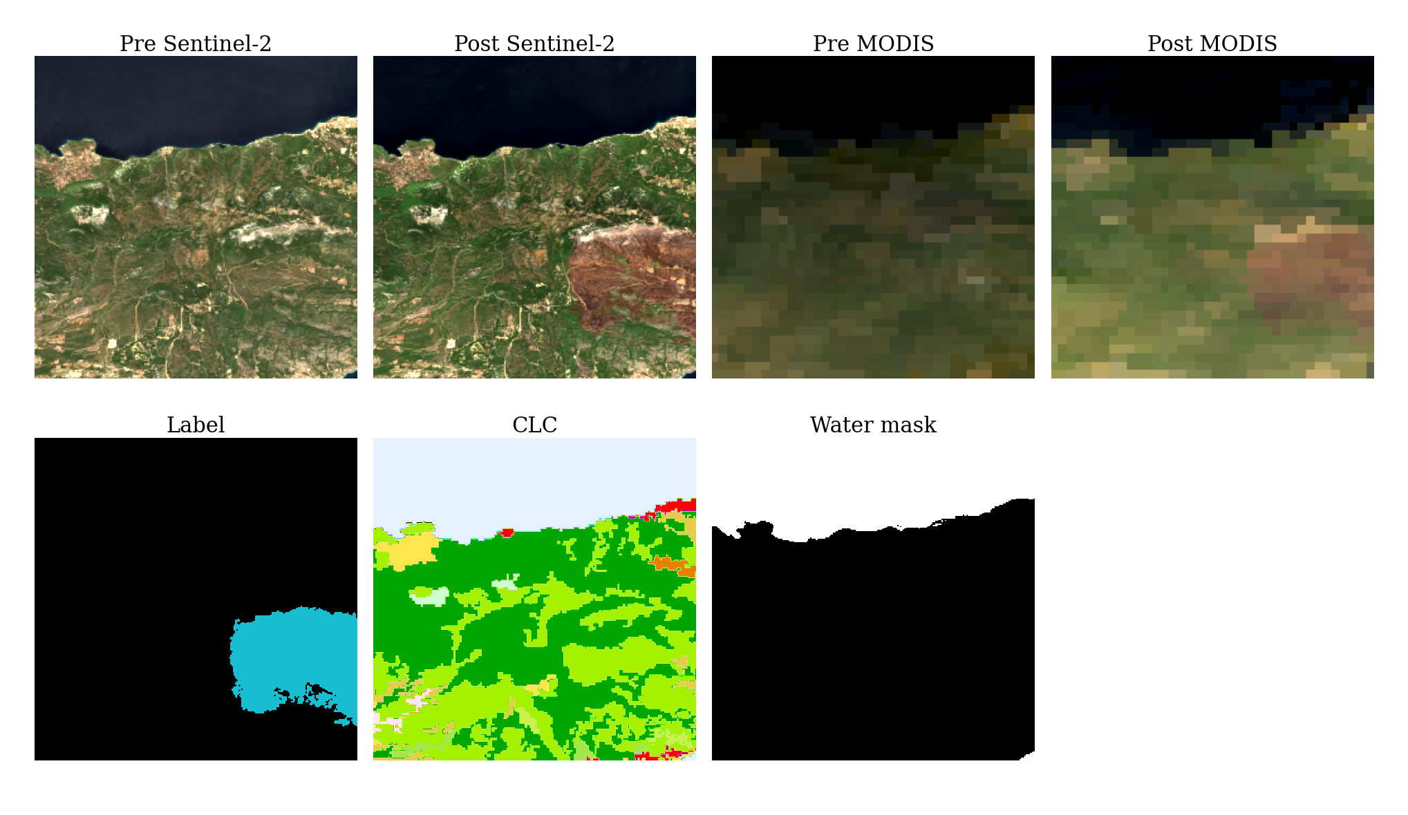 Data curation and model finetuning for burnt area mapping | OrionLab Research Group